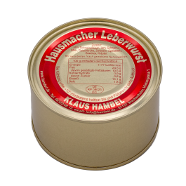 Pfälzer Leberwurst 400g Dose Metzgerei Hambel